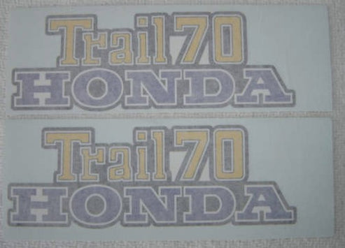 Decal Set Honda CT70 1976 Main Frame – Northeast Vintage Cycle Inc.